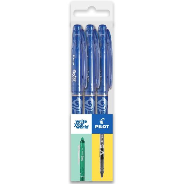 商品名Pilot Frixion Heat/Friction Erasable Rollerball Pen FR7 - Medium Line 0.7mm Tip Nib - Wallet Pack of 3 - Blue Inkブランド...