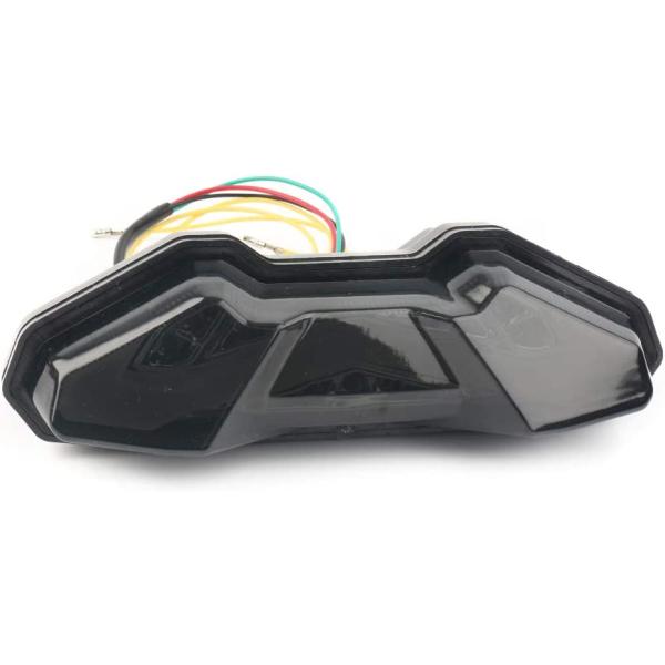 商品名Newsmarts Motorcycle LED Brake Taillight Lamp Integrated Turn Signals for Yamaha FZ-09 MT-09 2015-2018, Black Lenseブラ...