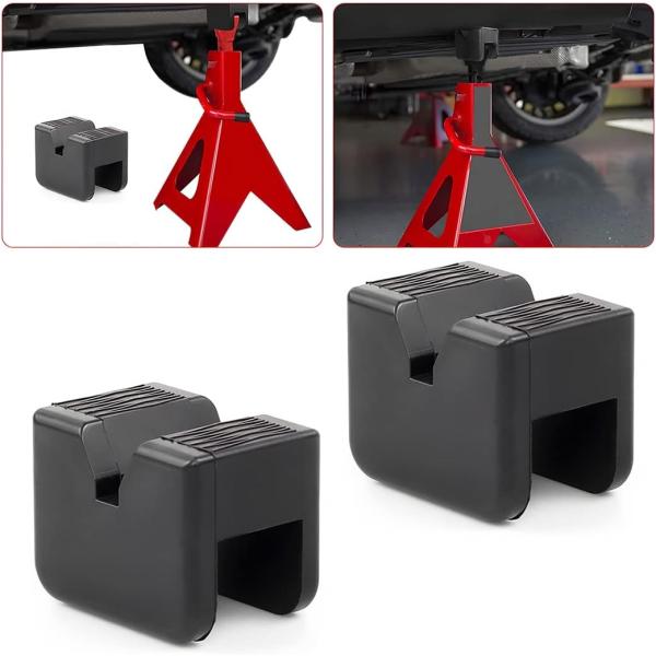 商品名BELOMI ジャッキスタンドパッド 2個 3トンジャックパッドアダプター ユニバーサルラバースロットフレームレールピンチ 溶接プロテクターパッド ジャッキスタンドサポートリフト用 カーアクセサリー セダン、SUVなどにBELOMI ...