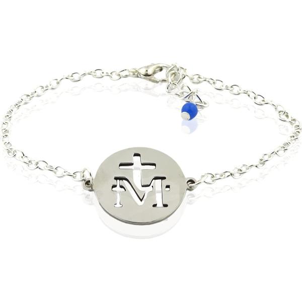 商品名Needzo Medal of the Immaculate Conception Cut-Out Bracelet, Catholic Virgin Mary Jewelry Accessory, Religious Daily R...