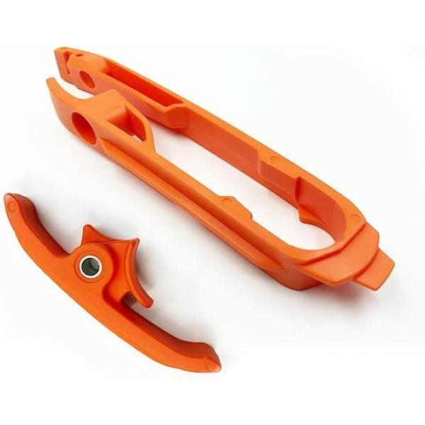 商品名AWEBB Motorcycle Swingarm Chain Slider CNC Chain Guide Guard Brake Hose Clamp Kit Dirt Bike Enduro Compatible with Hu...