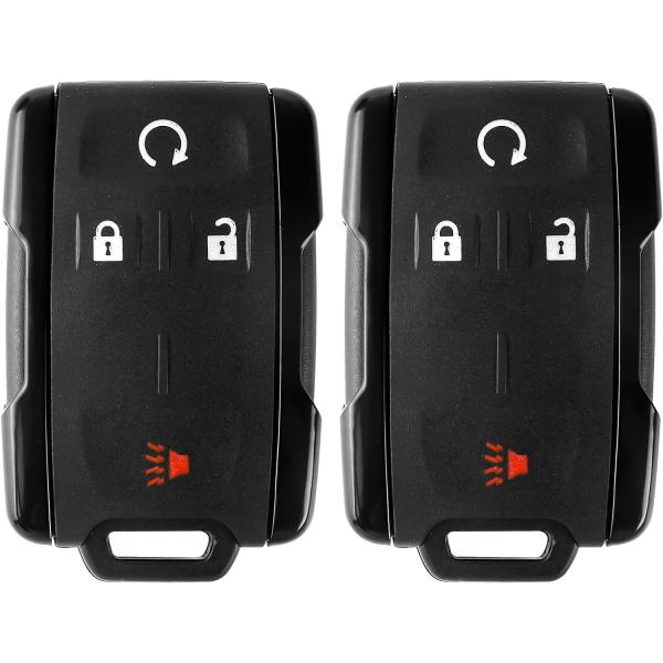 商品名キーフォブ 交換用キーレスエントリーリモコン シボレー コロラド シボレー シルバラード | GMC シエラ キャニオン 2014 2015 2016 2017 4ボタン カーキー リモートスタート M3N-32337100 2パック...
