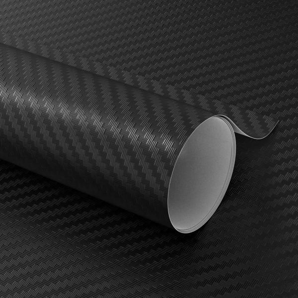 商品名Lypumso 3D Black Carbon Fiber Vinyl Wrap with Air Release Technology, Matte Black Wraps Vinyl Sheet Decoration Self A...
