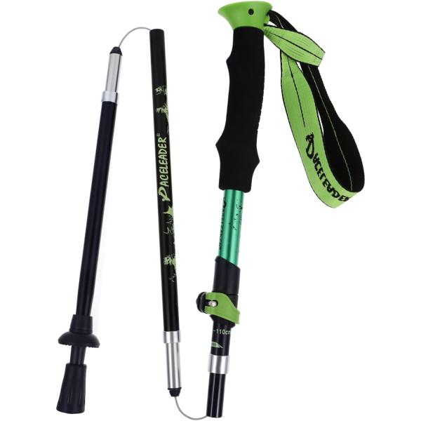 商品名VANZACK 1pc Folding Trekking Poles Travel Gear Fold up Walking Cane Hiking Gear Folding Walking Sticks Hiking Stick T...