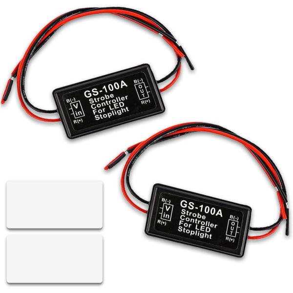 商品名cueclue ハイブレーキコントローラー 2個 12-24V 点滅ストロボ点滅コントローラー ヘッドライトコントローラー オートバイ 車 トラック用 (ブラック)cueclue 2 PCS High Brake Controller...