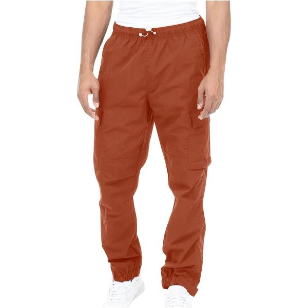 商品名Mens Cargo Pants,2023 Summer Men Utility Solid Color Drawstring Elastic Waist Wild Streetwear Jogger Sweatpants Beach...