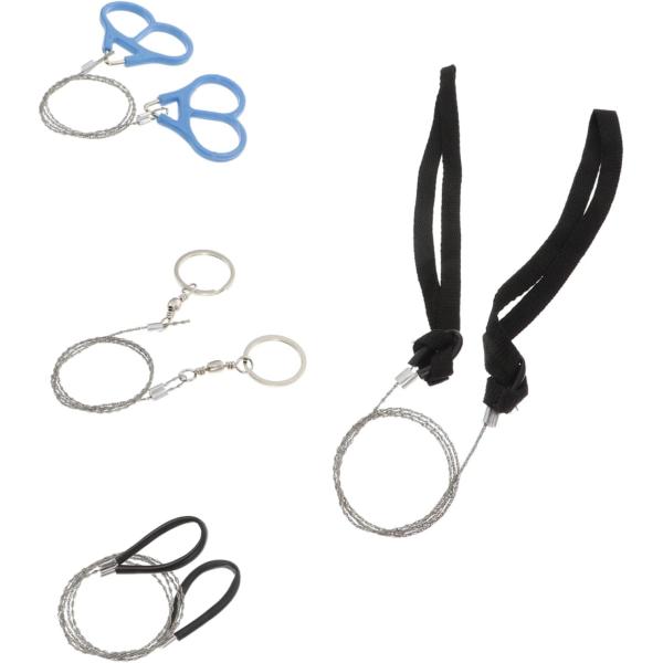 商品名Toddmomy 4pcs Wire Saw Travel Outfit Hiking Gear Pocket Tools Wire for Trees Wire Rope Handy Rope Hand Tool Survival ...