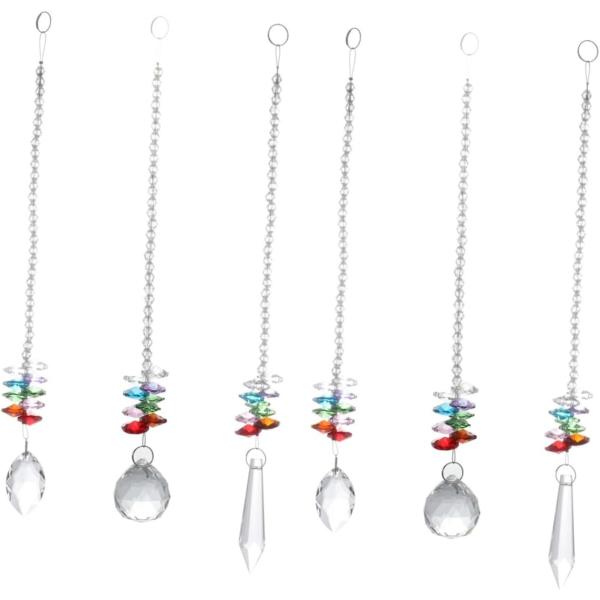 商品名YARNOW 6 Pcs Rainbow Maker Crystal Window Suncatchers Crystal Suncatcher for Window Hanging Crystals Prisms Chandelie...