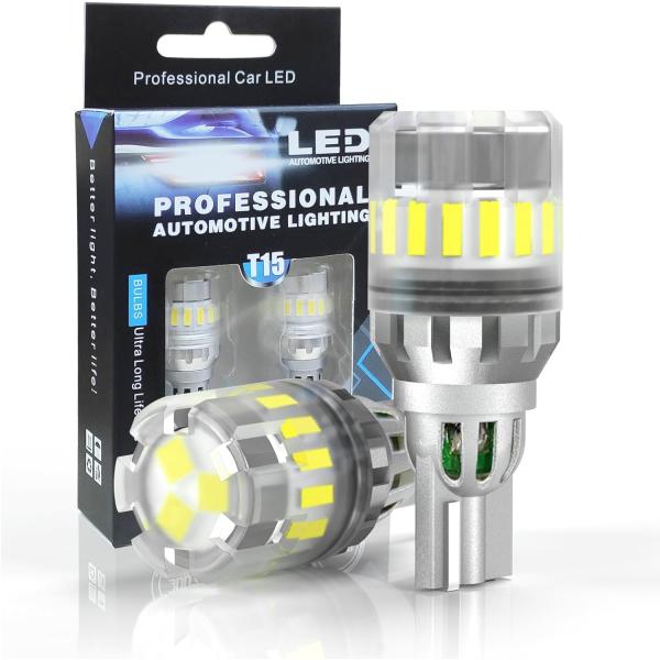 商品名921 922 LED Bulb Reverse Lights, Tail Light Bulbs for Car Truck, 300% Brighter, 6500K High Power 3030+4014 SMD White ...