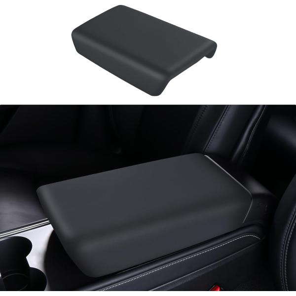 商品名BASENOR Tesla Model 3 Model Y Center Console Cover TPE Armrest Cover Non-Slip Protector Armrest 2016-2023 Tesla Inter...
