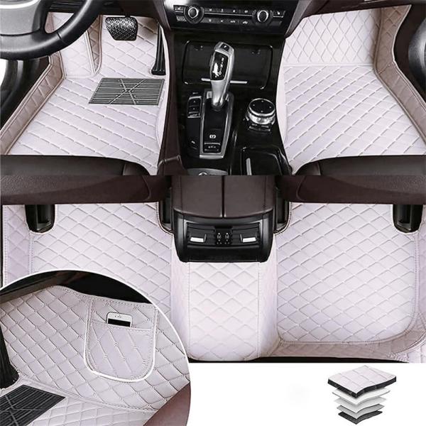 商品名Custom All Weather Making Leather Automotive Floor Mats for Car Protect Your Vehicle's Interior from Dirt and Debris-...