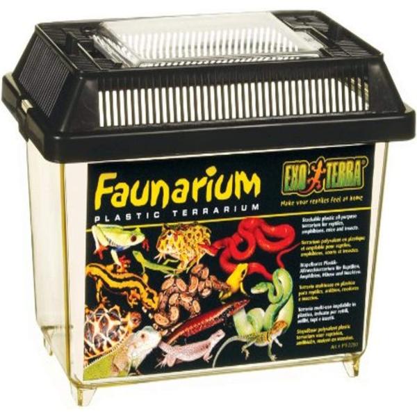 商品名Exoterra Faunarium Mini pour Reptiles et Amphibiens 18x12x14,5 cmExo Terra Faunarium, Plastic Reptile Terrarium, Mini...