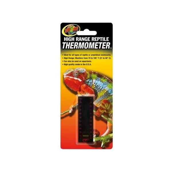 商品名Zoo Med High Range Reptile Liquid Crystal Thermometer for Enclosures &amp; AquariumsHigh Range Reptile Thermometerブラン...