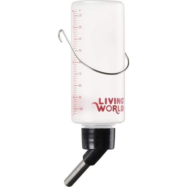 商品名Living World Plastic Leakproof Animal Bottle with Stainless Steel Spout, Small by Living WorldLiving World Plastic Le...