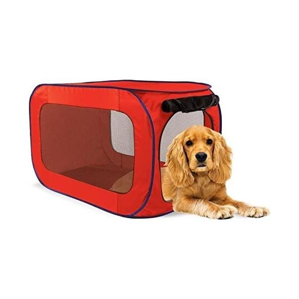 商品名猫壱 ポータブル ペット ケージ MSport Pet Designs Kennel Pro Pop Open, Medium, Colors Vary (Red/Green)ブランド：SportPet Designs商品サイズ：Me...