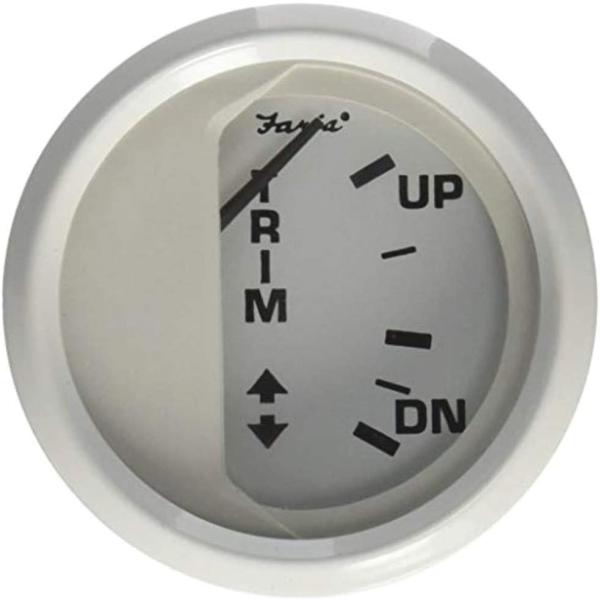 商品名Faria 13122 Dress Trim Gauge (Mercury/Mariner/Mercruiser/Volvo DP/Yamaha 2001 and Newer) - 2"", Whiteブランド：Faria Beede...