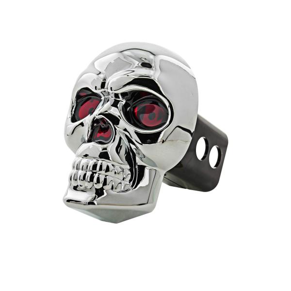 商品名: Bully CR-018 スカル(ガイコツ) LED ヒッチカバー/汎用 Bully CR-018 Chrome ABS Plastic Universal Fit Truck Skull LED Brake Light Hitc...