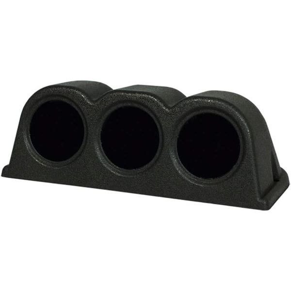 商品名GlowShift Universal Black Triple Gauge Console Dashboard Pod - Fits Any Make/Model - ABS Plastic - Mounts (3) 2-1/16"...