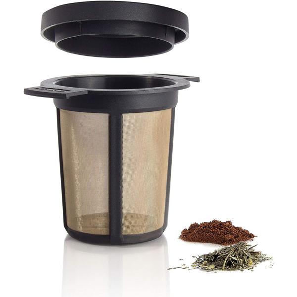 商品名Finum Brewing Basket, medium , black by FinumFinum Reusable Stainless Steel Coffee and Tea Infusing Mesh Brewing Bask...