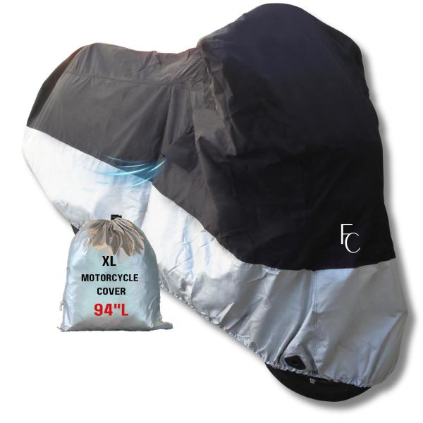 商品名: デラックスすべてシーズンバイクカバー( XL )。Fits up to 94 "長Mediumクルーザー、大スポーツバイク。 Formosa Covers Deluxe All Season Motorcycle Cover wi...