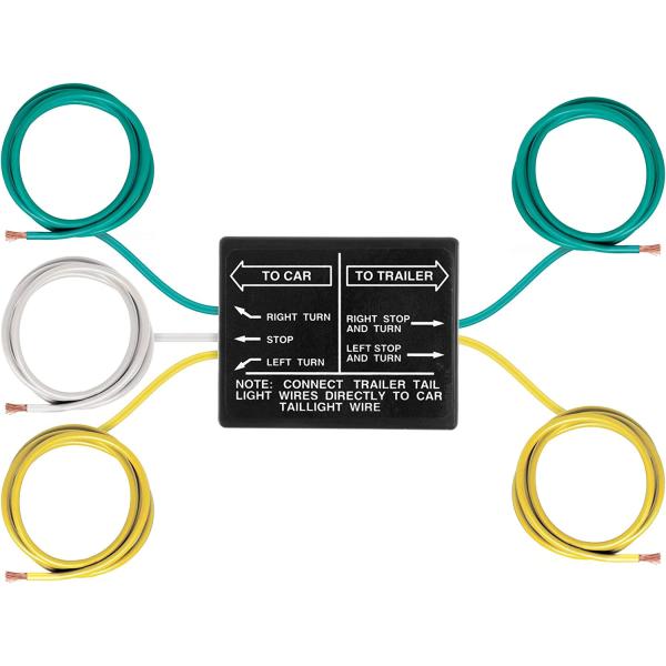 商品名CURT 58240 非電源 3-2ワイヤー スプライスイン テールライト コンバーター LEDライトとの互換性なしCURT 58240 Non-Powered 3-to-2-Wire Splice-in Tail Light Con...