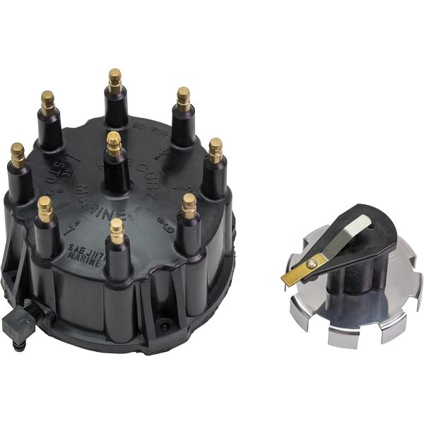 商品名Quicksilver 805759Q3 ディストリビューターキャップキット General Motors Marinized V-8エンジン用 Thunderbolt IVとV HEI イグニッションシステムQuicksilver ...