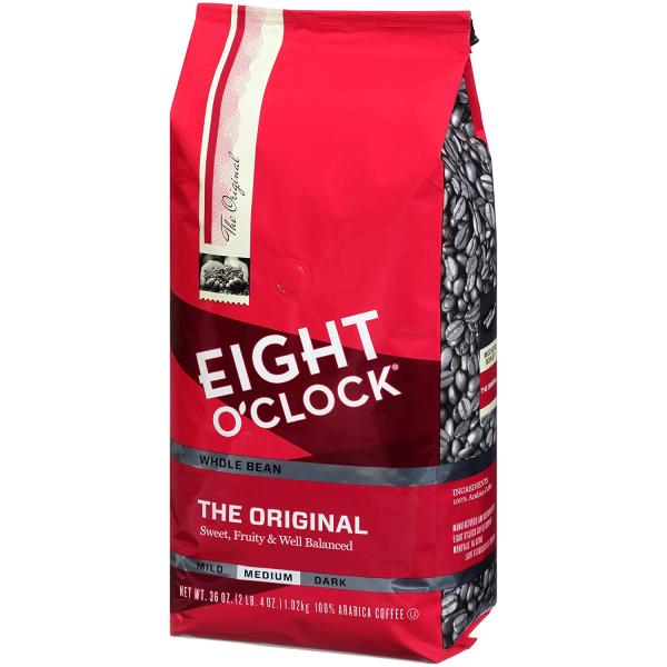 商品名Eight O'Clock Coffee The Original, Medium Roast, Whole Bean Coffee, 36 Ounce (Pack of 1), 100% Arabica, Kosher Certif...