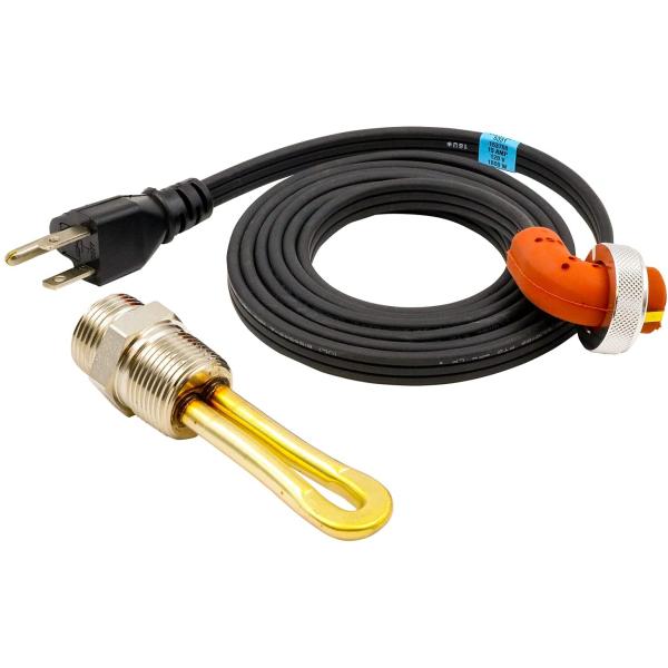 商品名Zerostart 3500022 Engine Block Immersion Heater for Cummins, Paccar, 3/4"" NPT Thread | CSA Approved | 120 Volts | 75...