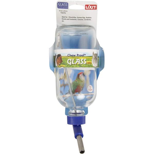 商品名Lixit Lbg-16 Glass Small Animal Bottle 16 Oz by LixitLixit Glass Water Bottles for Rabbits, Ferrets, Small Birds, Gui...