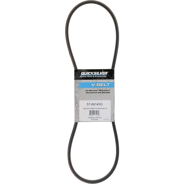 商品名Quicksilver Vベルト 69143-40インチ - 長さ1, 016mm - MerCruiser Stern Driveとインボードエンジンに適合Quicksilver 69143Q V-Belt - 40"", 1, 0...