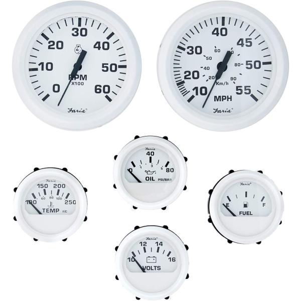 商品名Faria Beede Instruments KT9797 Inboard Dress White 6-Gauge Boxed Setブランド：Faria商品サイズ：高さ：15.2 cm横幅：25.4 cm奥行：52.1 cm 商品...