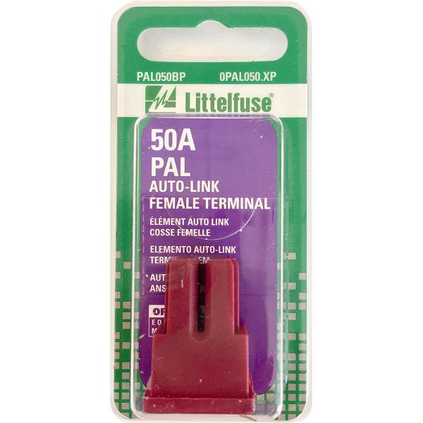 商品名Littelfuse 0PAL050.XP PAL 32 Volt 50 Amp Carded Auto Link Female Fuseブランド：Littelfuse商品サイズ：高さ：1.3 cm横幅：5.1 cm奥行：11.4 c...