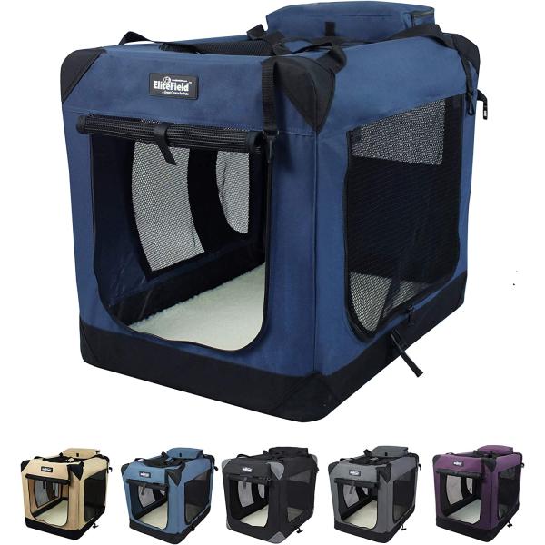 商品名EliteField 3-Door Soft Folding Dog Crateブランド：EliteField商品サイズ：36""L x 24""W x 28""H高さ：9.7 cm横幅：66 cm奥行：92.5 cm g商品番号：色...