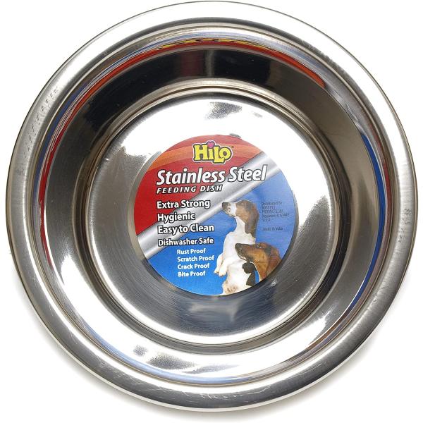 商品名：Hilo Stainless Steel Pet Feeding Dish - 1 Quartブランド：Hilo商品サイズ：1 Quart高さ：6.1 cm横幅：16 cm奥行：16 cm 商品番号：56610色：Chrome素材：...