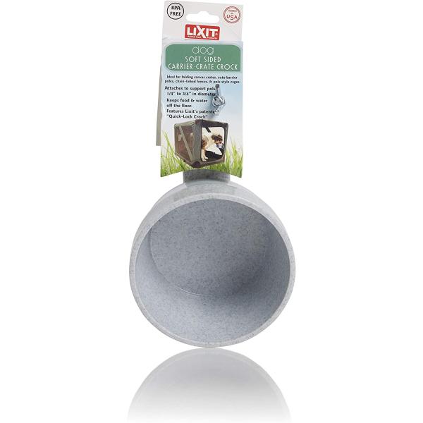 商品名Lixit Corporation DLX0794 Soft Crate Granite Crock Dog Dish, 20-Ounce by LixitLixit Quick Lock Removable Dog Kennel B...