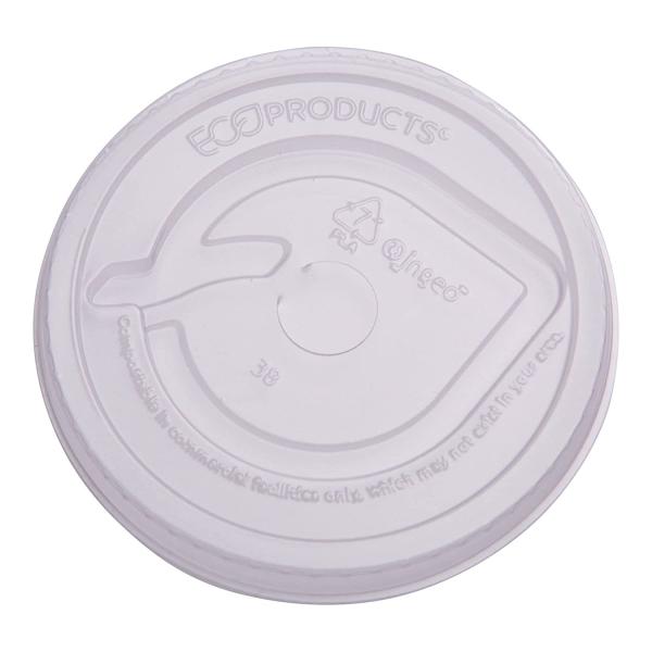 商品名コー  ンクリアプラスチックカップエコEPFLCCふたフラットクリア1000 /カートンEco-Products Compostable Flat Lid - Fits 9-24oz. Cold Cups, Case 1000 |EP...