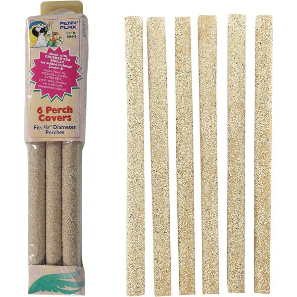 商品名Penn Plax Sanded Perch Covers for Small Bird by Penn-PlaxPENN-PLAX Sanded Bird Perch Covers   Made from Crushed Seash...