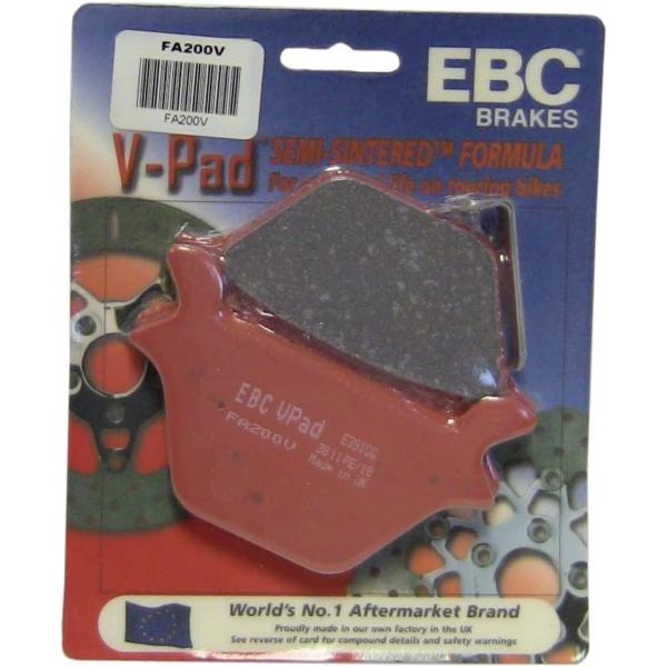 商品名BRAKEPAD SEMISNTRD FA200VEBC Brakes FA200V Semi Sintered Disc Brake Padブランド：EBC Brakes商品サイズ：高さ：1 cm横幅：13.7 cm奥行：17 cm...