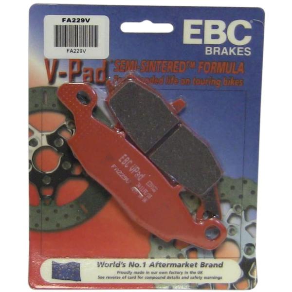 商品名BRAKEPAD SEMISNTRD FA229V ブレーキパッドEBC Brakes FA229V Semi Sintered Disc Brake Padブランド：EBC Brakes商品サイズ：高さ：2.5 cm横幅：9.4 c...