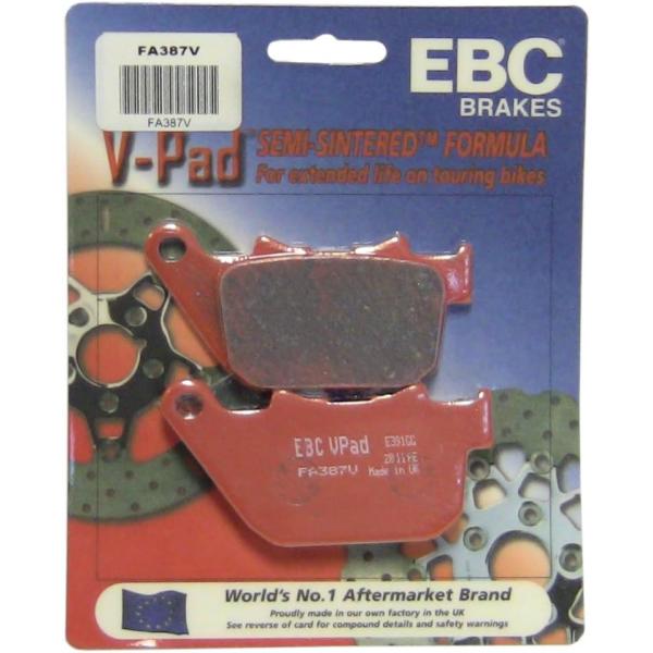 商品名BRAKEPAD SEMISNTRD FA387VEBC Brakes FA387V Semi Sintered Disc Brake Padブランド：EBC Brakes商品サイズ：高さ：0.9 cm横幅：13.6 cm奥行：16....