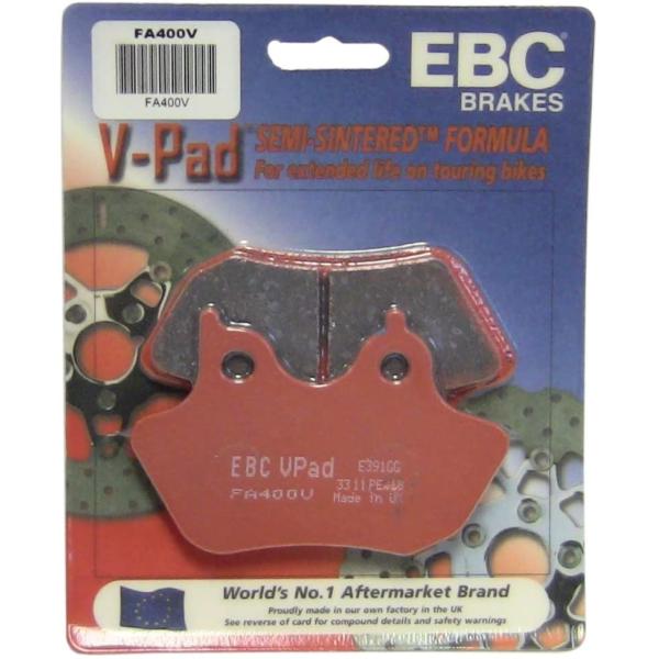 商品名BRAKEPAD SEMISNTRD FA400VEBC Brakes FA400V Semi Sintered Disc Brake Pad, Black, One-Sizeブランド：EBC Brakes商品サイズ：高さ：1.3 c...