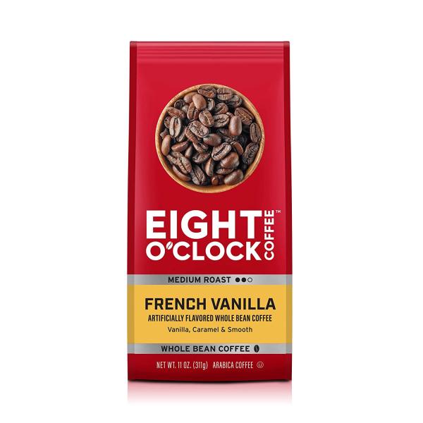 商品名Eight O'Clock Coffee French Vanilla, Medium Roast, Whole Bean Coffee, 100% Arabica, Kosher Certified, 11 Ounce (Pack ...