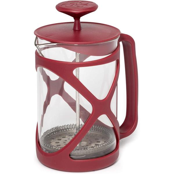 商品名Primula Tempo Coffee Press   For Rich, Non-Bitter Coffee   French Press Design   Easy to Use   Makes 6 Cups   Redブランド...