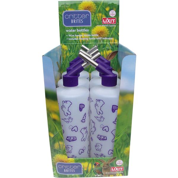 商品名Lixit Critter Brites 32oz Water Bottle - (Assorted Colors) by LixitLixit Bulk Water Bottles with Display Case for Rab...