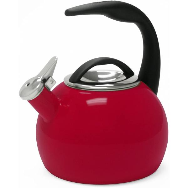 商品名Chantal 40th Anniversary 2-Quart Enamel on Steel Teakettle, Chile Red by ChantalChantal 40th Anniversary 2-Quart Enam...