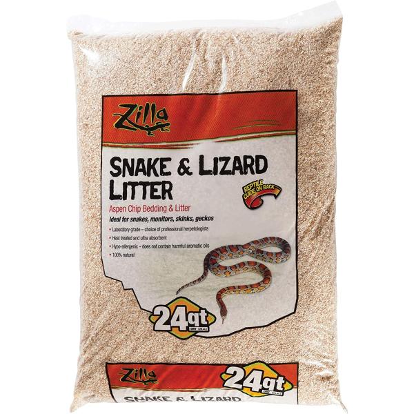 商品名Zilla Reptile Terrarium Bedding Substrate Lizard Litter Aspen, 24-Qt. by ZillaZilla Snake and Lizard Litter, Aspen, 2...