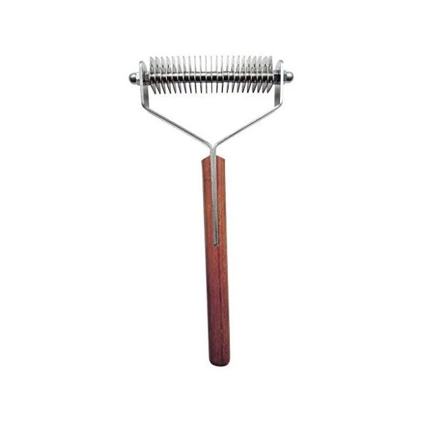商品名Mars Coat King Double Wide De-Matting Undercoat Grooming Rake Stripper Tool for Dogs and Cats, Stainless Steel with W...