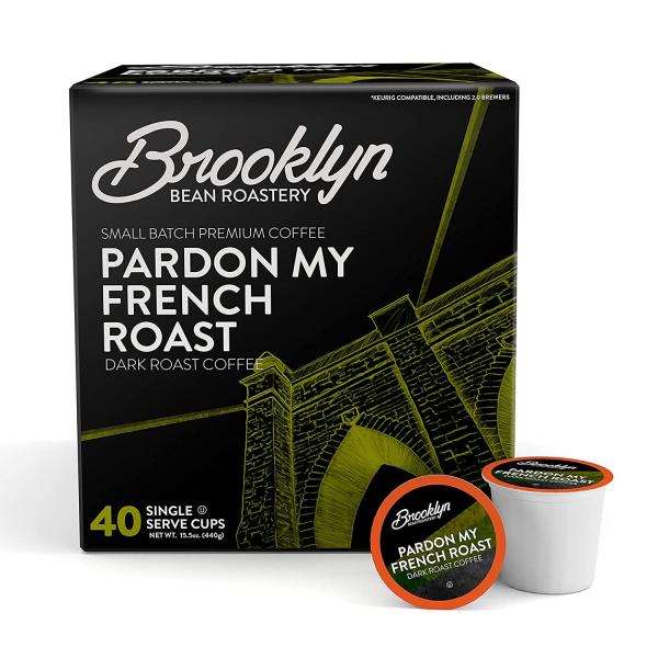 商品名Brooklyn Beans French Roast Gourmet Coffee Pods, Compatible with 2.0 Keurig K Cup Brewers, 40 Countブランド：Brooklyn Bean...