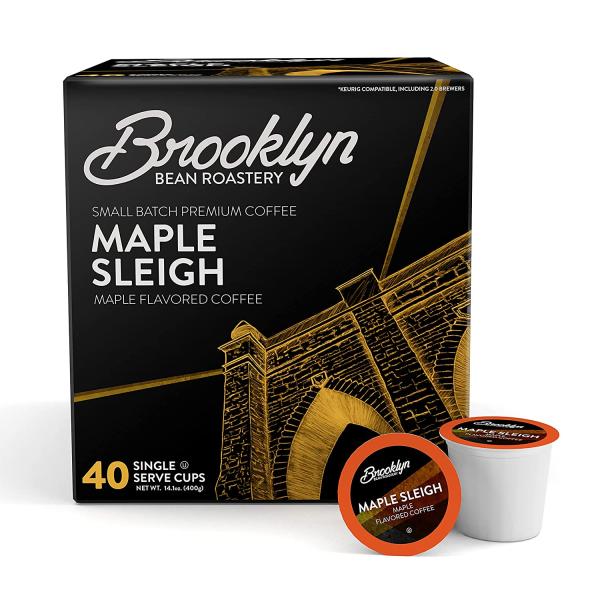 商品名Brooklyn Beans Maple Sleigh Gourmet Coffee Pods, Compatible with 2.0 Keurig K Cup Brewers, 40 Countブランド：Brooklyn Bean...