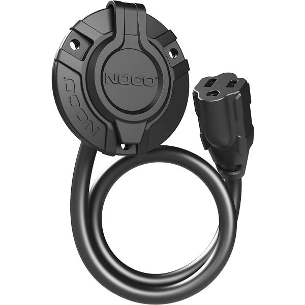 商品名NOCO GCP1 15A AC Port Plug, 125V Power Inlet Socket, and Waterproof Electrical Outlet Receptacle Box with 16-Inch Int...